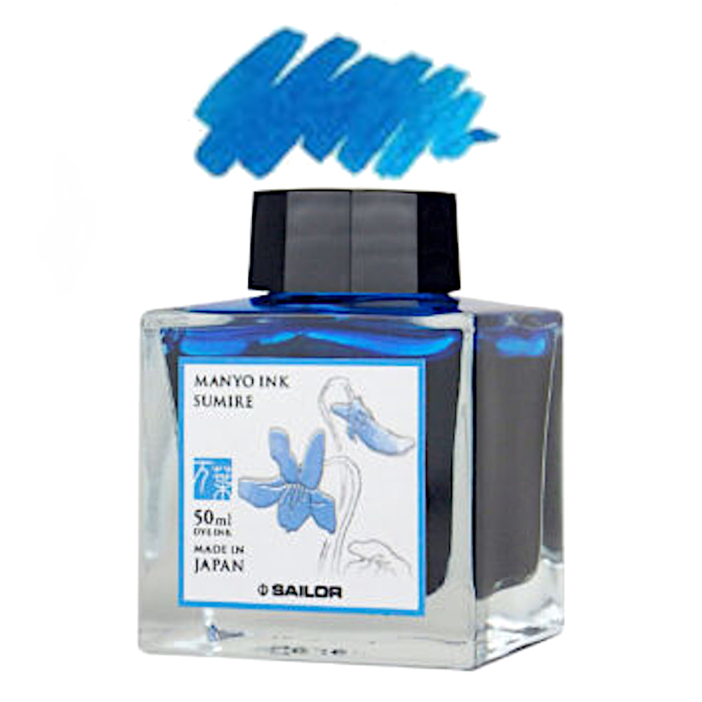 sailor-manyo-ink-SUMIRE-50ml - pen-script